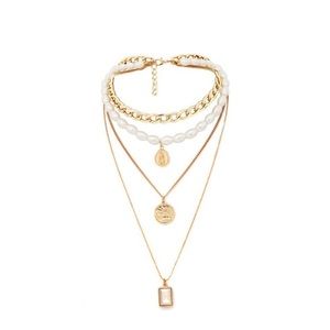 Star Posh | Jewelry | Layered Mother Of Pearl Necklace | Poshmark